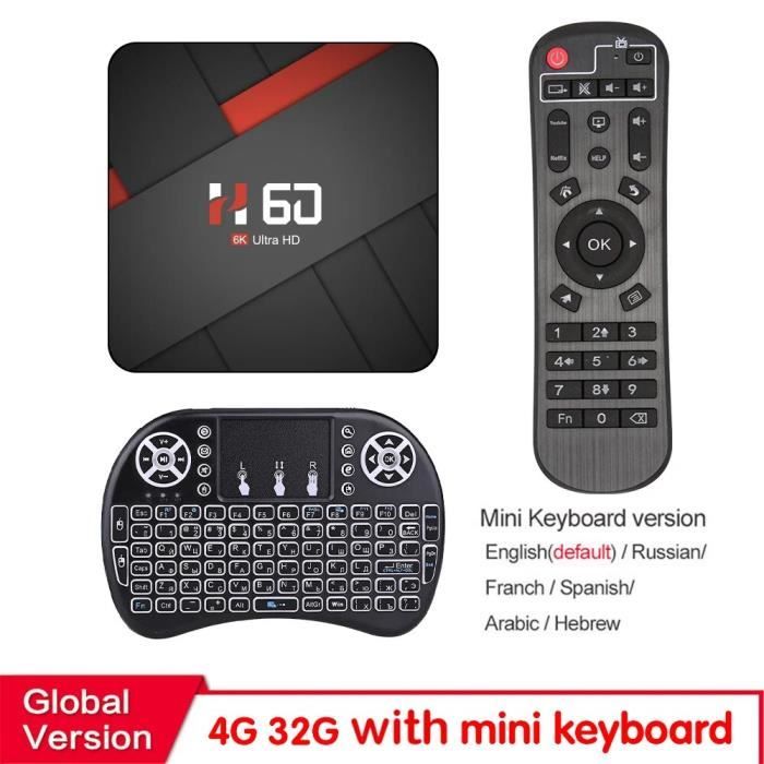 Box multimédia - RNCYN - Smart TV Android 10.0 - 4 Go RAM - 64 Go ...