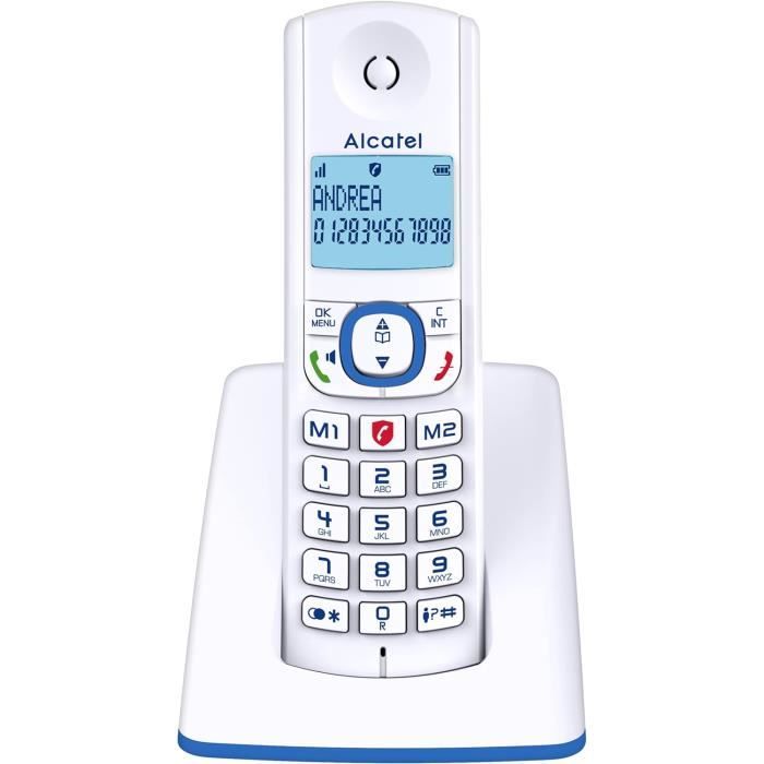 Alcatel F530, téléphone sans fil, avec fonctiolocage d'appels, mains ...