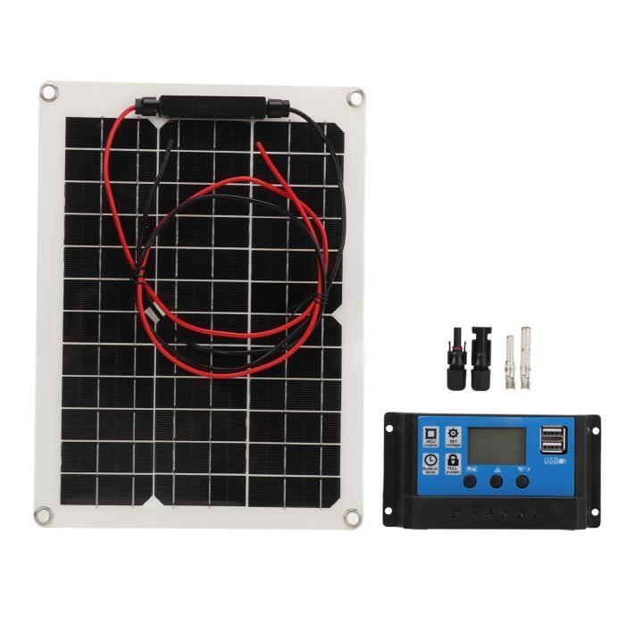 Kit de Panneaux Solaires - TMISHION - 300W - Chargeur Solaire Étanche - Contrôleur Inclus - 1 ...