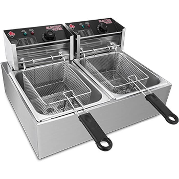 Friteuse Professionnelle Friteuse Électrique Grande Capacité Avec ...