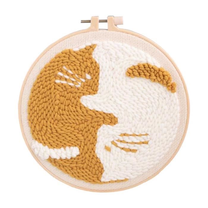 Sets Punch Needle Kits with Punch Embroidery Pen DIY Craft Chat ...