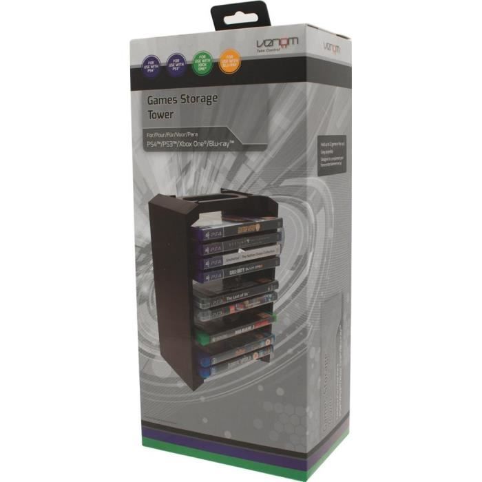 Games Storage Tower for PS4/PS3/XOne/Blu-Ray - Cdiscount Informatique