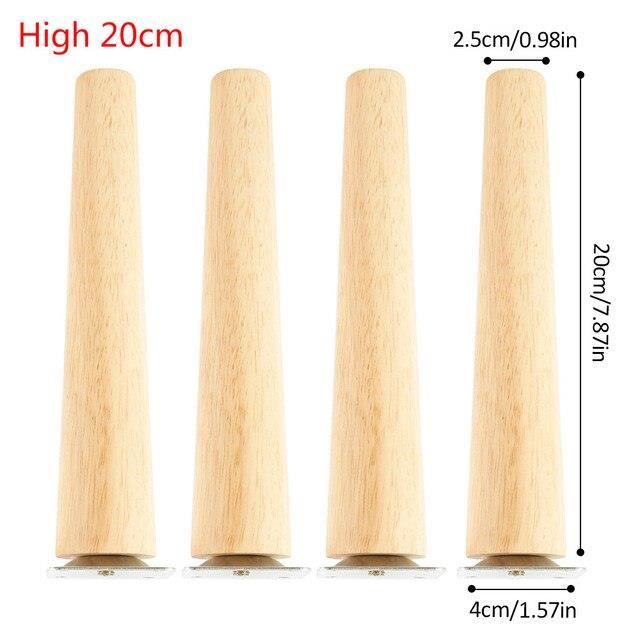 PIED DE MEUBLE,Straight High 20cm--Pieds inclinés pour meubles en bois ...