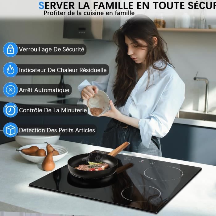 Plaque Induction 3 Feux Avec Prise, Plaque De Cuisson Induction ...