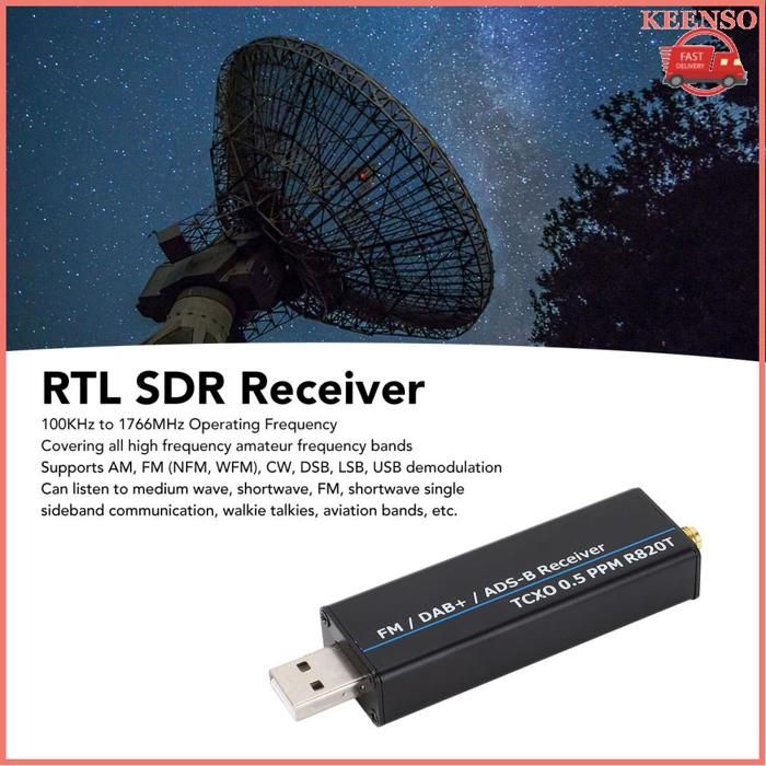 Récepteur RTL SDR Radio définie par logiciel avec chipset RTL2832U ...