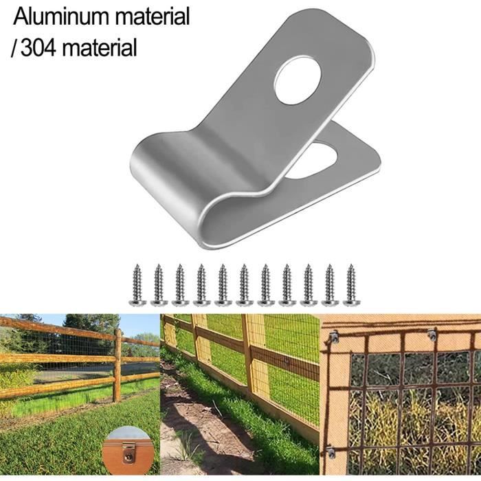 Clips de fixation pour clôture agricole - Fil en acier inoxydable[1569 ...