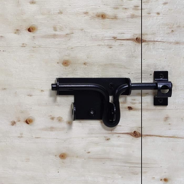 Verrou coulissant pour portail coulissant avec trou de cadenas - Loquet ...