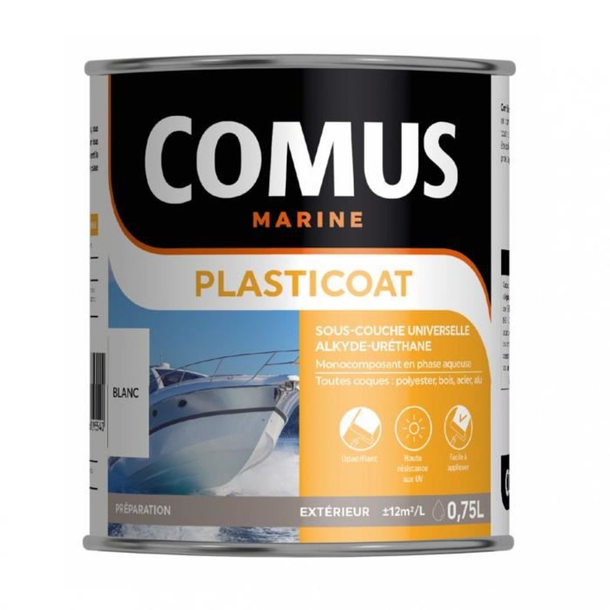 PLASTICOAT Blanc 0,75L - Sous-couche universelle mono-composante en ...