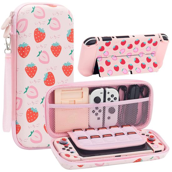 Étui Switch pour Nintendo Switch OLED (Rose) - Cdiscount Informatique