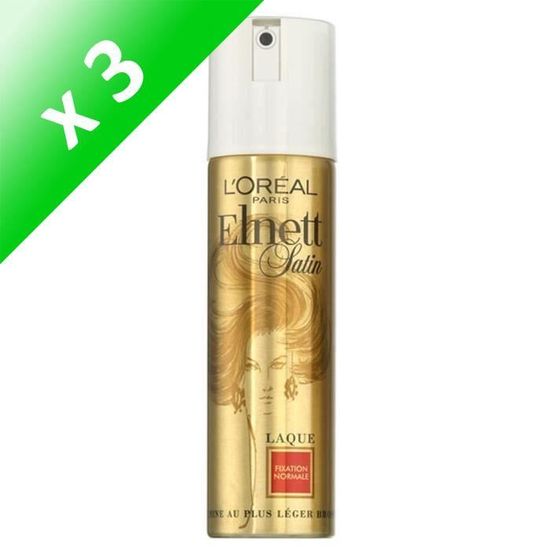 L'OREAL PARIS Laque Elnett Fixation normale - 150 ml (Lot de 3 ...
