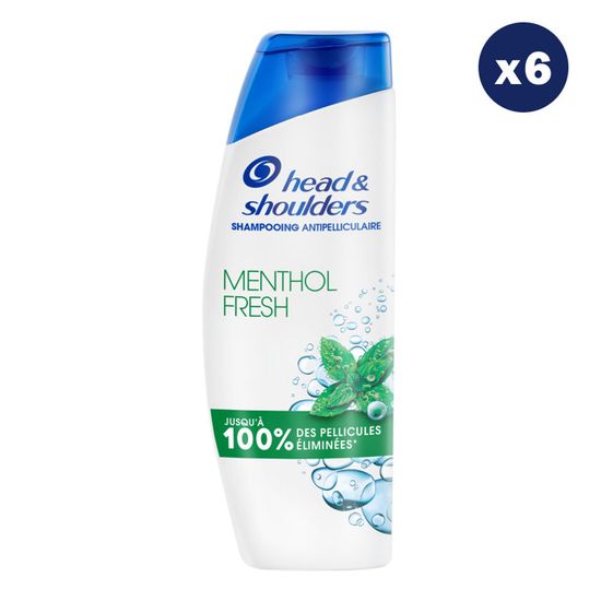 6 Shampoings Menthol Fresh 330ml - Head & Shoulders - Cdiscount Au ...