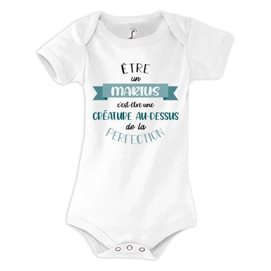 Body Marius bébé parfait | Cadeau Naissance Bébé et Enfant Blanc ...