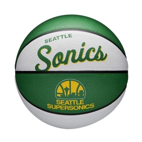 Mini Ballon de Basketball NBA Seattle Supersonics Wilson Team Retro ...