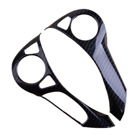 2X Couvercle de Bouton de Volant en Fibre de Carbone ABS pour Voiture pour Honda Accord 2014 ...