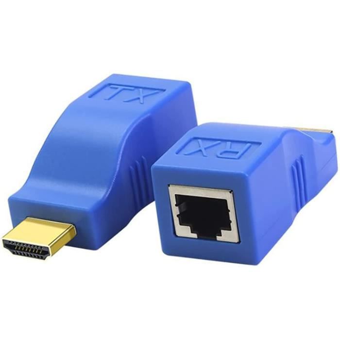 Extendeur RJ45 HDMI 1.4,Adaptateur HDMI vers RJ45,Répéteur de ...