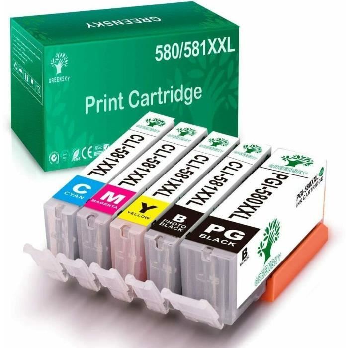 Cartouche compatible pour Canon 580 581xxl pour Canon Pixma TS6100 ...