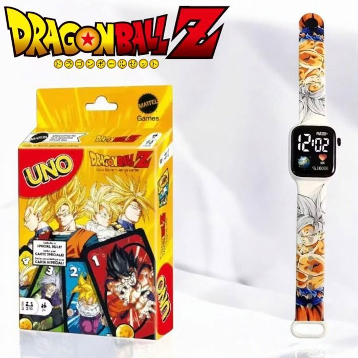Jeu de Cartes UNO DBZ + Montre Dragon Ball Z Sangoku OFFERTE ...