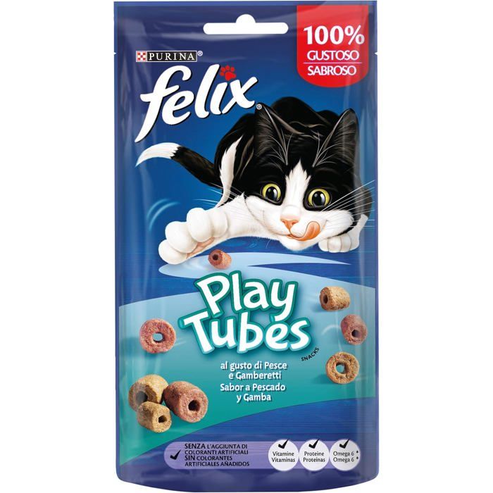 Snack pour chat au poisson et crevettes - PAPECO - 8 boîtes de 50 g ...