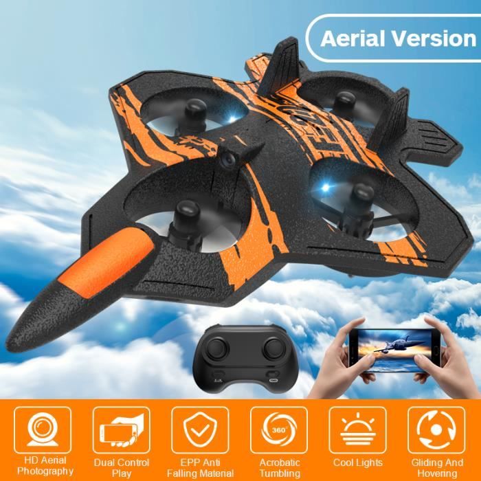 Caméra couleur OU 4K Avion télécommandé avec caméra pour enfants, avion ...