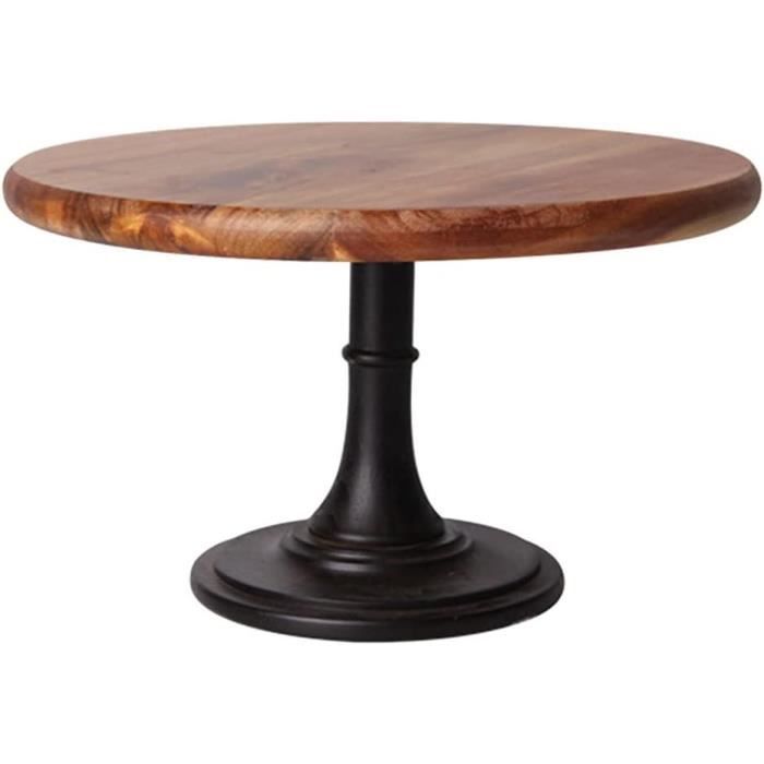 En Bois Gâteau Stands Ronde Gâteau Présentoir Plaque De Gâteau Stand ...