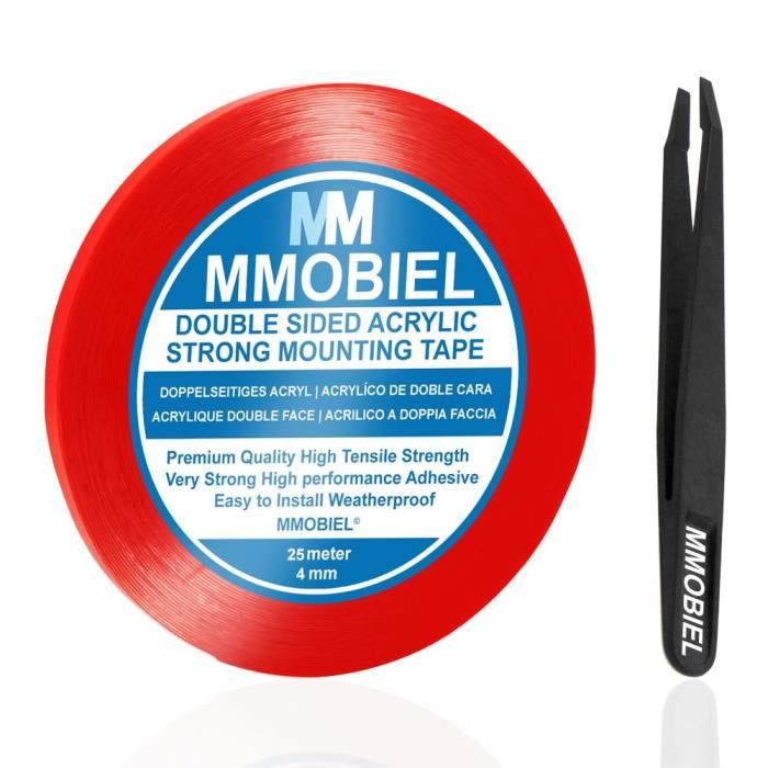4mm Ruban adhésif Double face acrylique Imperméable et Amovible ...