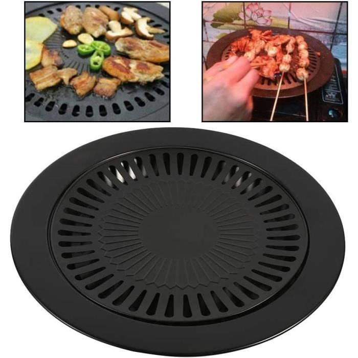 Barbecue Grill Pan - Style coréen antiadhésif sans fumée BBQ Grill Rack ...