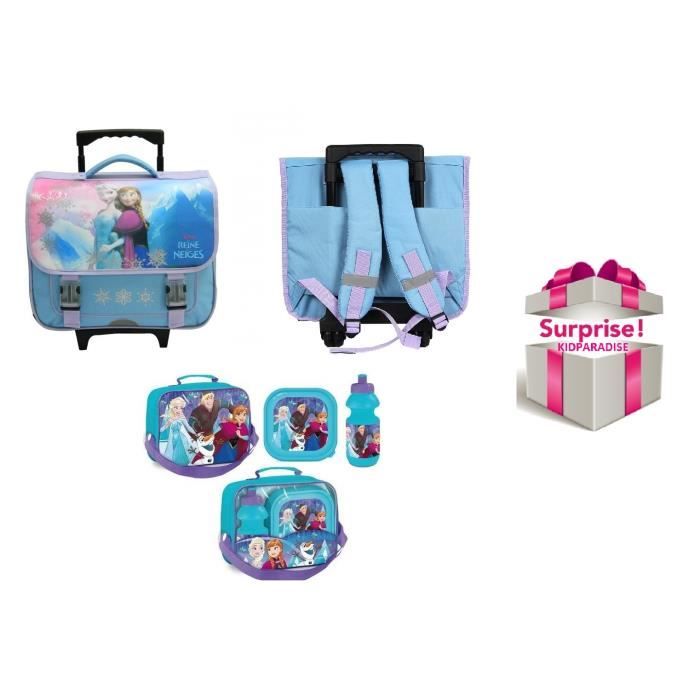 La Reine des Neiges - Cartable Trolley + Boite à gouter + Surprise ...