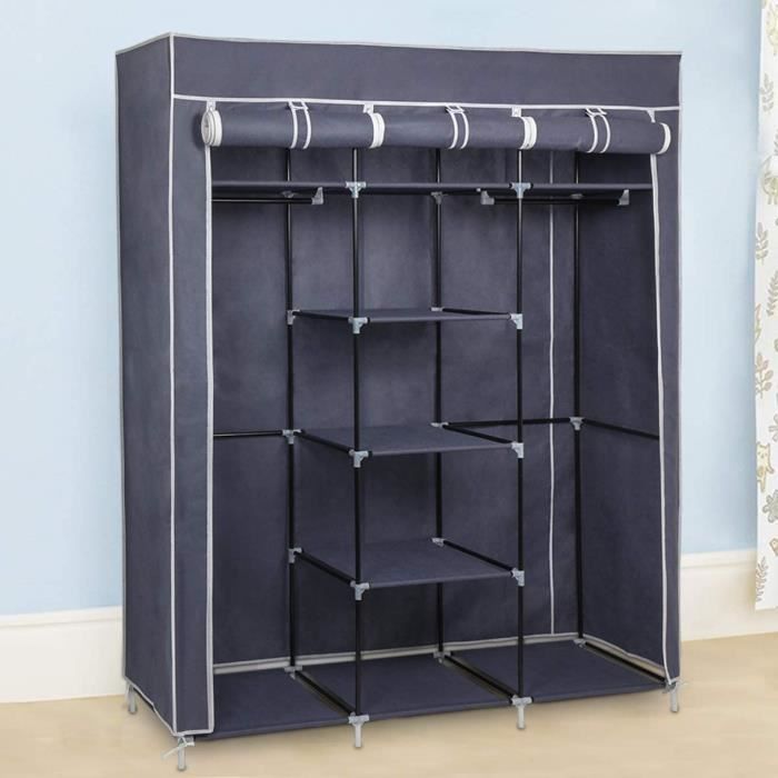 MEUBLE A CHAUSSURESMeerveil Armoire en Tissu Penderie Repliables de ...
