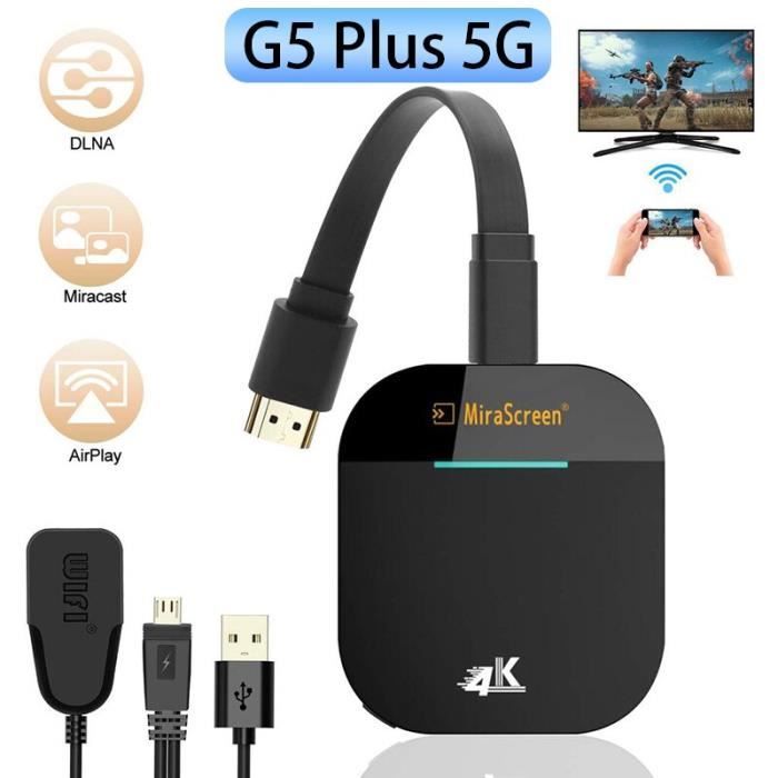 Récepteur-décodeur,clé Tv intelligente Android, 4K UHD, sans fil, HDMI, Wifi, récepteur, écran ...