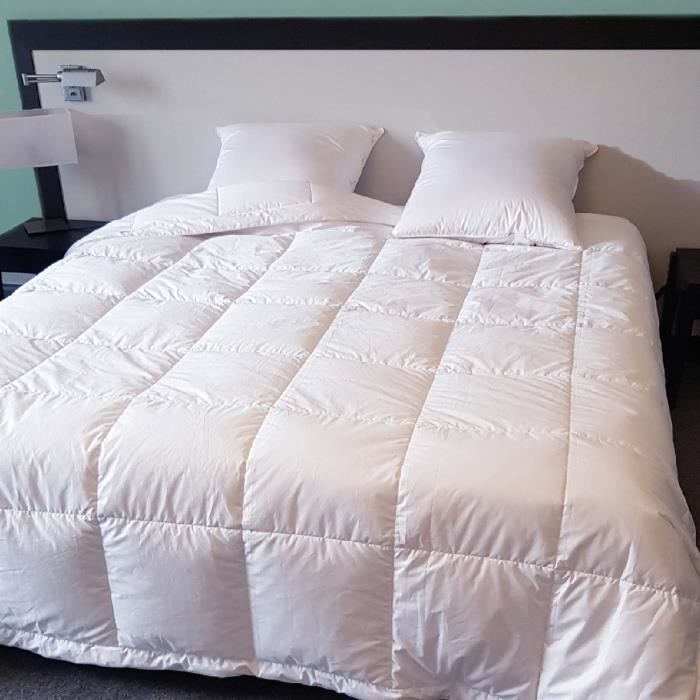 Couette fine anti-transpiration en duvet d'oie CASTEX - 300x240 cm ...