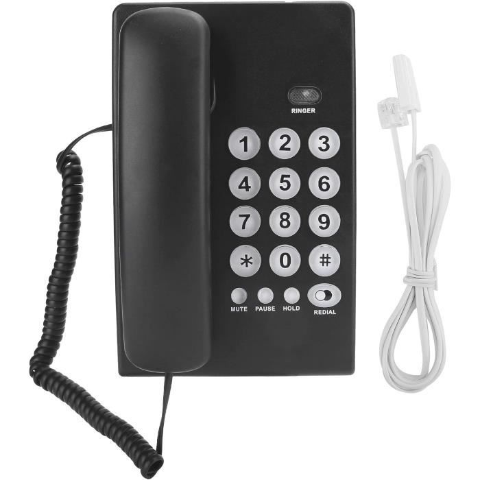 Téléphone Filaire,Kx-T504 Portable Family Business Office Téléphone ...