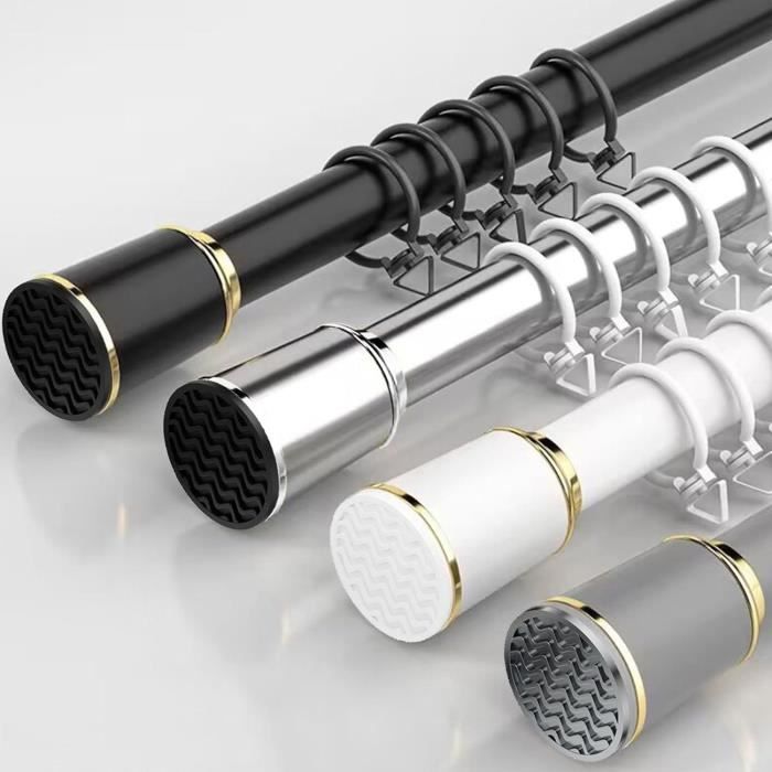 Tringle À Rideau De Douche Sans Perçage, Tringles Télescopiques 70 ...