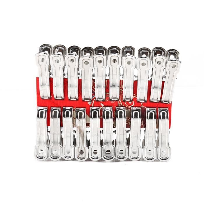 URB Pince à vêtements polyvalente, pince à linge en acier inoxydable ...