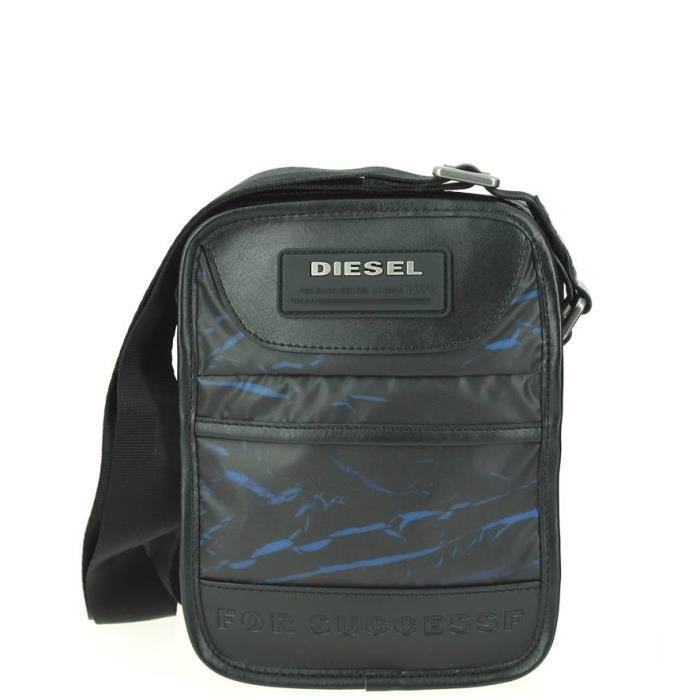 Sacoche DIESEL Slim Fellow Bleu 17,0 (L) x 22,5 (H) x 5,0 (E) cm Motif ...
