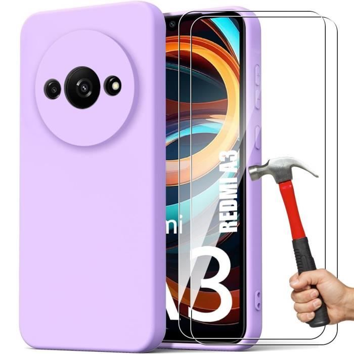 Coque - Xiaomi - Redmi A3 - Silicone TPU - Ultra fin - Violet Mat ...