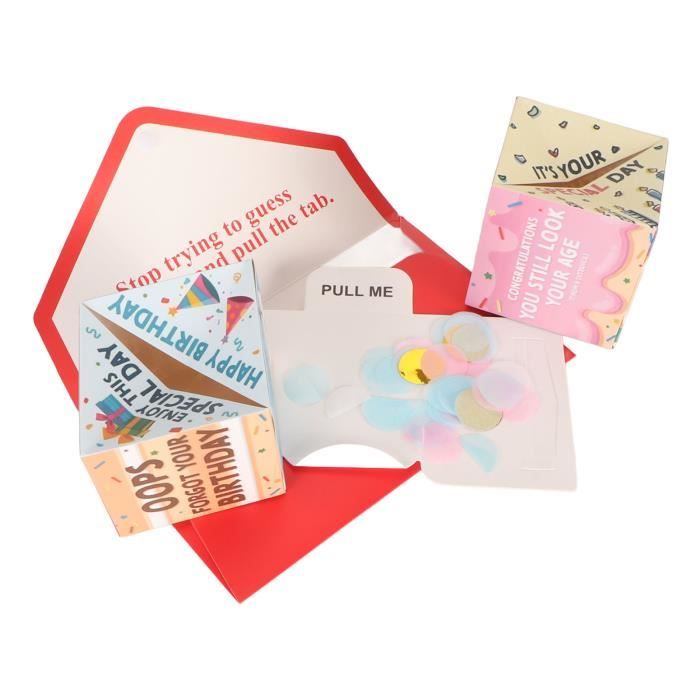 CES Carte D'Anniversaire 3D Carte D'Anniversaire Polyvalente, Drle ...