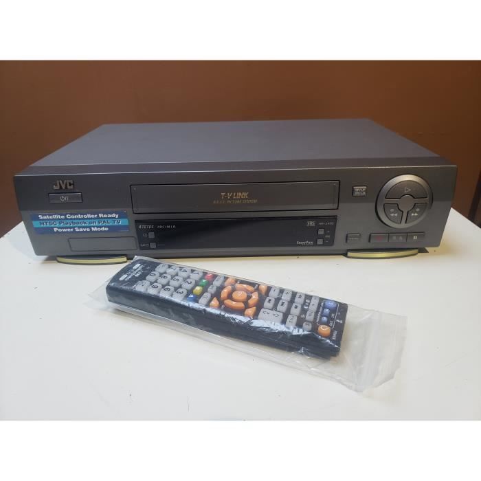 MAGNETOSCOPE JVC HR-J470 LECTEUR ENREGISTREUR K7 CASSETTE VIDEO VHS VCR + TEL - Cdiscount TV Son ...