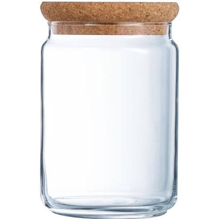 Bocal 1L avec couvercle liège - Pure Jar Cork - Luminarc - Cdiscount Maison
