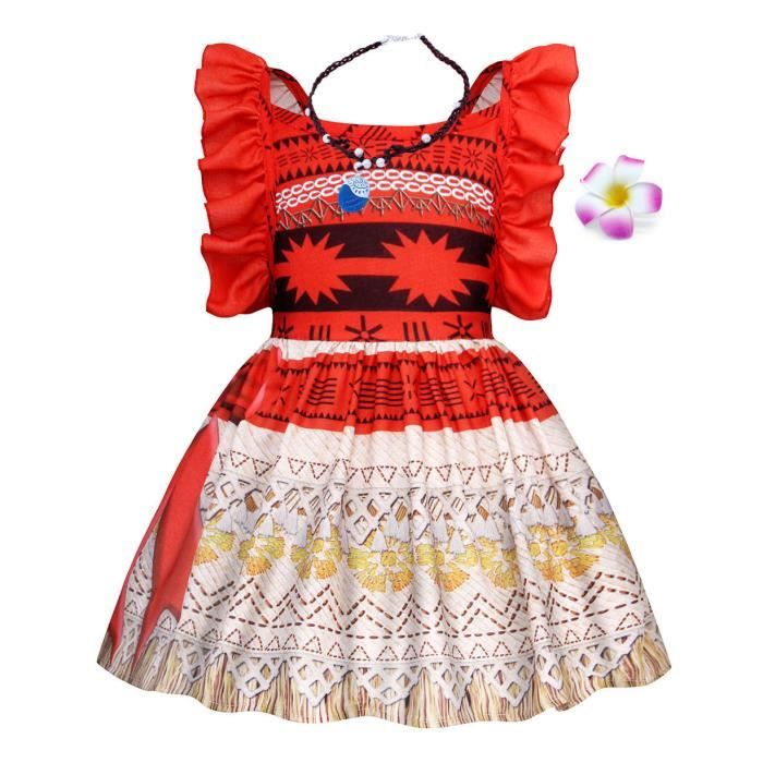 Déguisement Costume Robe Princesse Moana Fille - Jurebecia - Ensemble ...