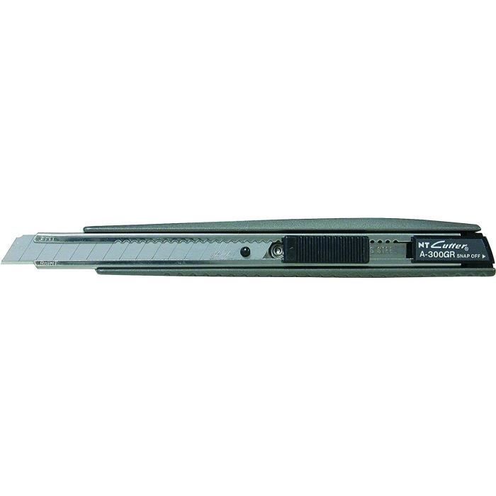 Cutter de travail - NT Cutter - 489642 - 9 mm - Gris - Cdiscount Bricolage