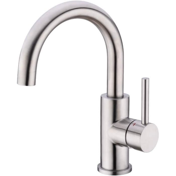 Robinet Cuisine Évier, Robinet Lavabo Pivotant À 360°, Robinet Mitigeur ...