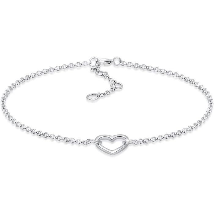 Bracelets Chaîne Et Gourmette Coeur[S1061] - Achat / Vente bracelet ...