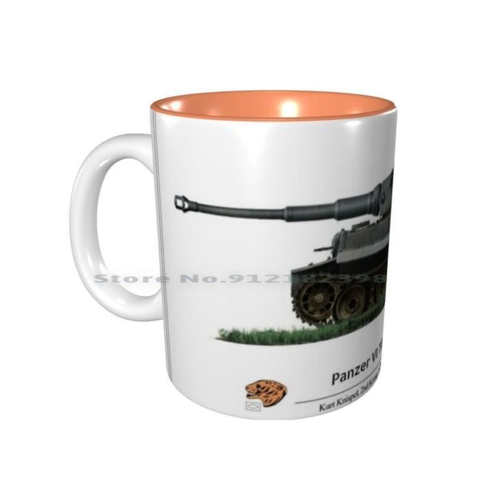 BOL,Inside Orange Mug-One Size--Tiger I Ausf e tank Ace Kurt Knispel ...