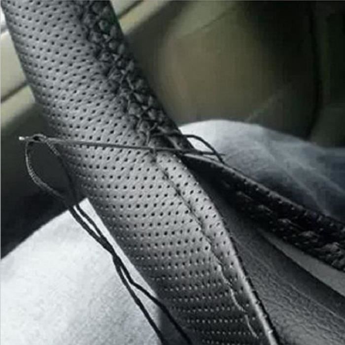 COUVRE-VOLANT,Black and Black--Housses de volant de voiture à faire soi ...