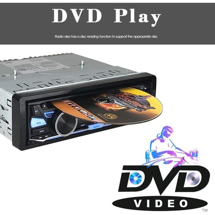 Universel 1 Din Voiture Stéréo Radio Lecteur Audio Détachable Panneau ...