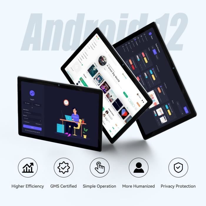 Tablette 10 Pouces Android 12 Quad Core 2Go Ram 32Go Flash 1280X800 Ips ...