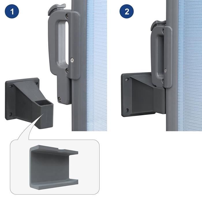 SONGMICS Support mural pour store latéral Support mural pour fixation ...