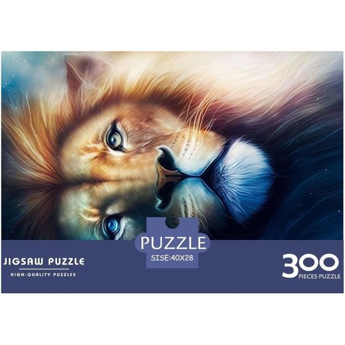 Puzzles Pour Adultes Lion Céleste Puzzle En Bois 300 Pièces Puzzle ...