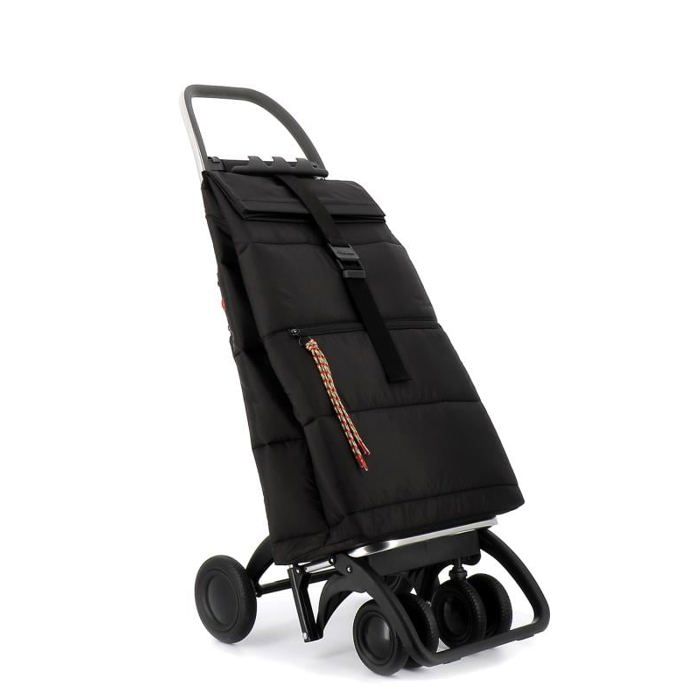 BIG POLAR - Chariot de course Rolser pliable 4 roues - Noir