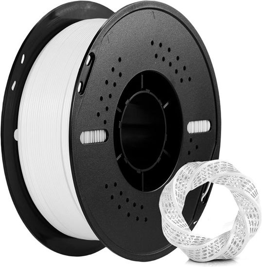 Filament PLA 1,75 mm, filament d'imprimante 3D blanc, filament PLA ...
